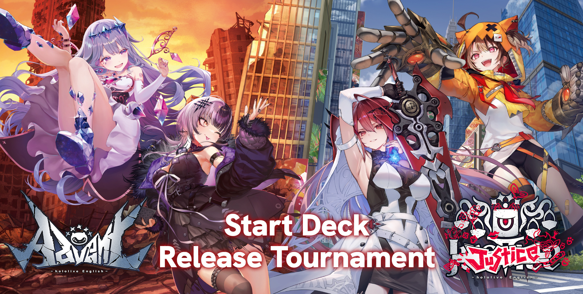 Start Deck Release Tournament Advent/Justice | hololive OFFICIAL CARD ...